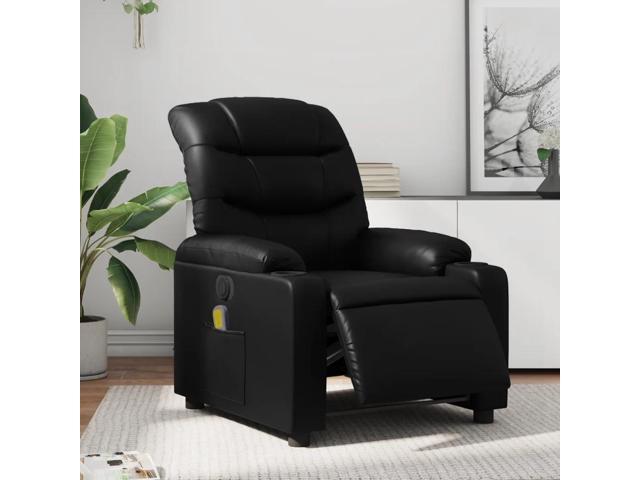 Click here for vidaXL Electric Massage Recliner Chair Black prices