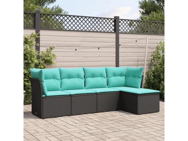 Click here for vidaXL Garden Sofa Set Black  Blue prices