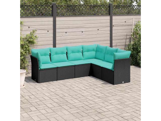 Click here for vidaXL Garden Sofa Set Black  Blue prices