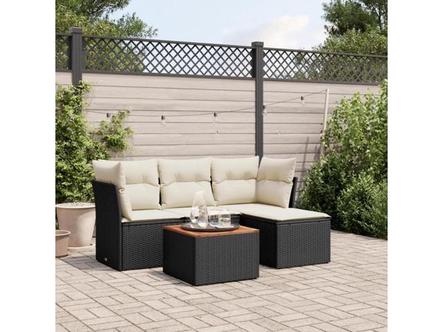 Click here for vidaXL Garden Sofa Set Black prices