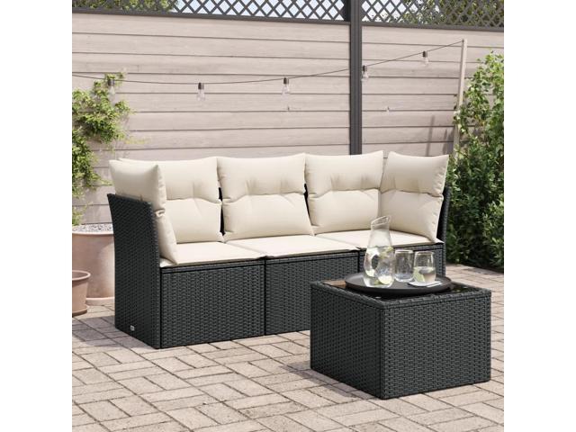Click here for vidaXL Garden Sofa Set Black prices