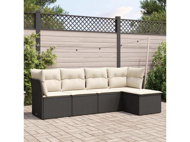 Click here for vidaXL Backyard Sofa Set Black prices