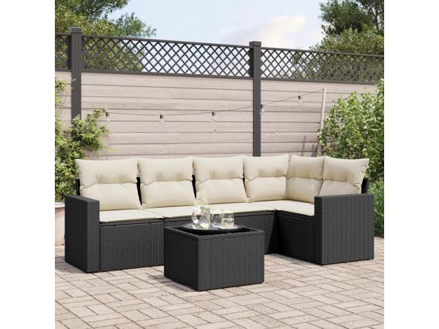 Click here for vidaXL Garden Sofa Set Black prices