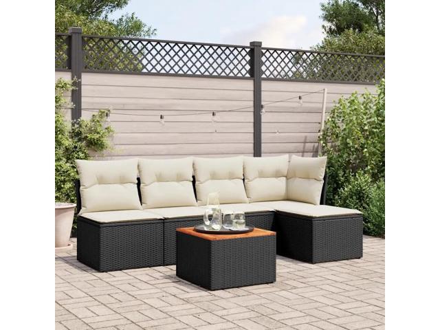Click here for vidaXL Garden Sofa Set Black prices