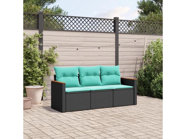 Click here for vidaXL Garden Sofa Set Black prices