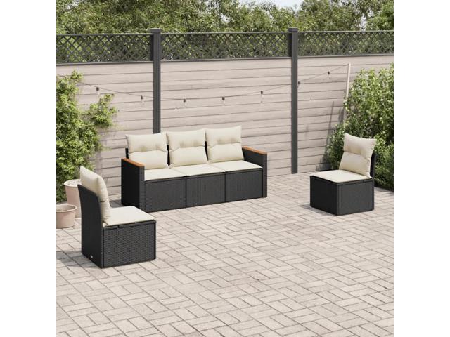 Click here for vidaXL Garden Sofa Set Black prices