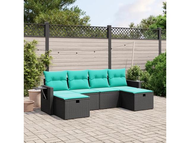 Click here for vidaXL Garden Sofa Set Black prices