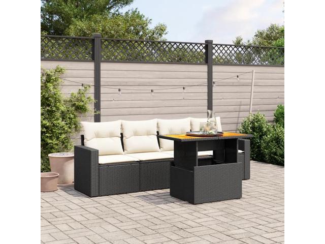 Click here for vidaXL Garden Sofa Set Black prices