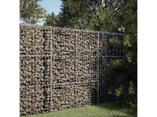 Click here for vidaXL Gabion Basket Silver Galvanized iron wire 3... prices