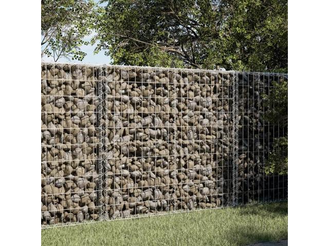 Click here for vidaXL Gabion Basket Silver Galvanized Iron 39.4 i... prices