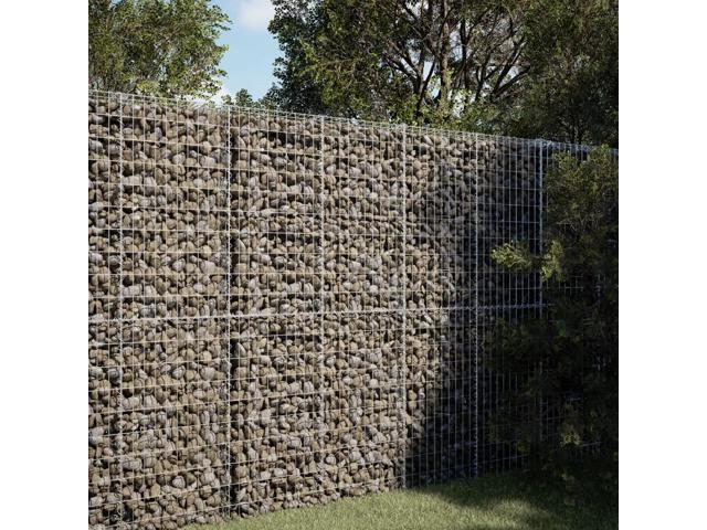 Click here for vidaXL Gabion Basket Silver Galvanized Iron Wire 3... prices