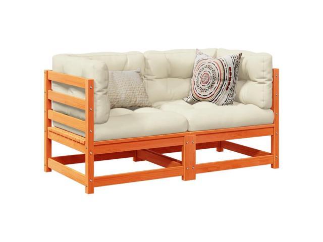 Click here for vidaXL Garden Sofa Set Wax Brown Solid Pine Wood M... prices