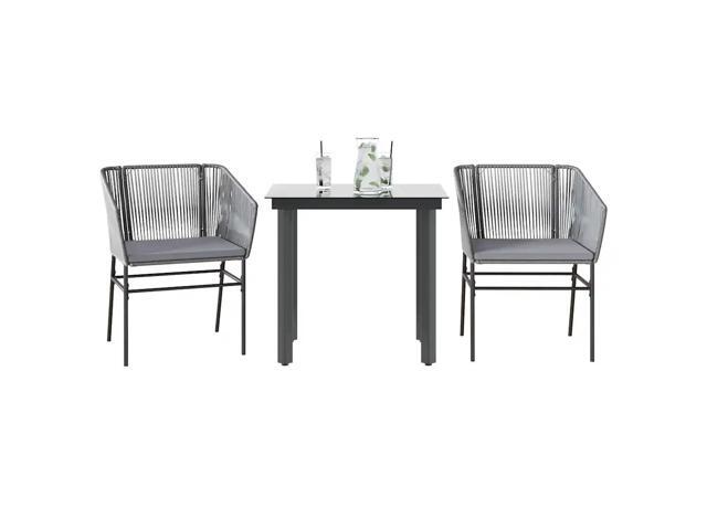 Click here for vidaXL Garden Dining Set Grey prices