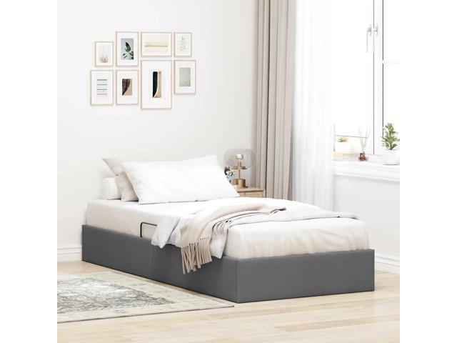 Click here for vidaXL Storage Bed with Mattress Dark Grey 203 x 1... prices