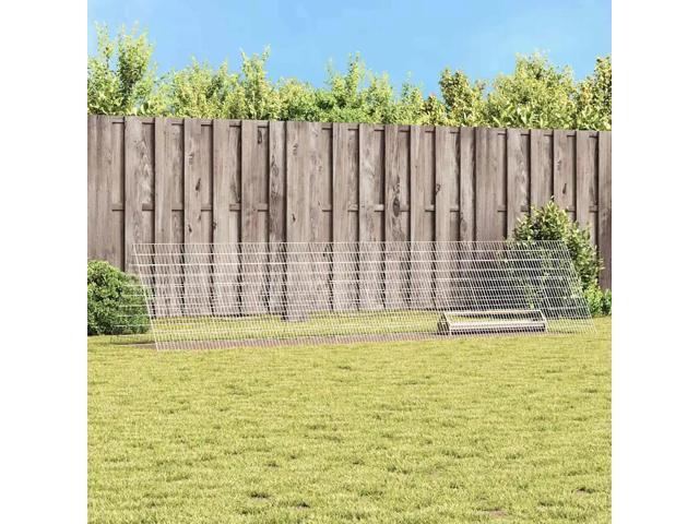 Click here for vidaXL Chicken Cage Silver 169.29 x 39.37 x 33.46... prices