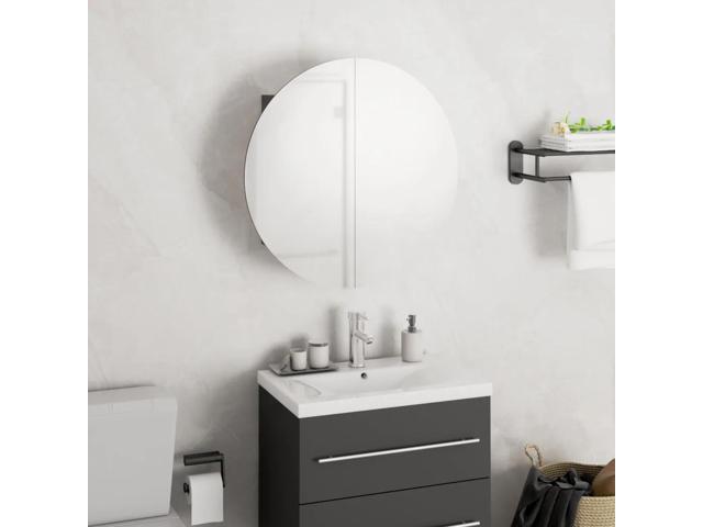 Click here for vidaXL Bathroom Cabinet Grey Engineered wood  glas... prices