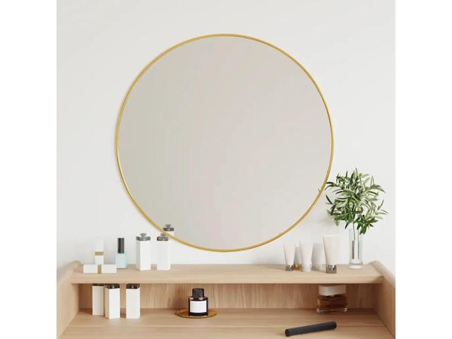 Click here for vidaXL Wall Mirror Gold 23.6 Round - Gold prices
