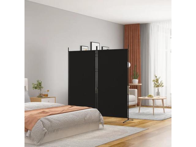 Click here for vidaXL 2-Panel Room Divider Black 68.9x70.9 Fabric prices