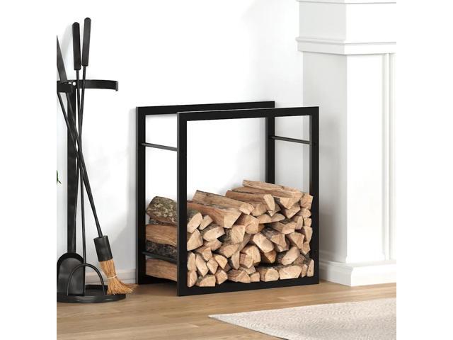 Click here for vidaXL Firewood Rack Matt Black 19.7x11x22 Steel prices