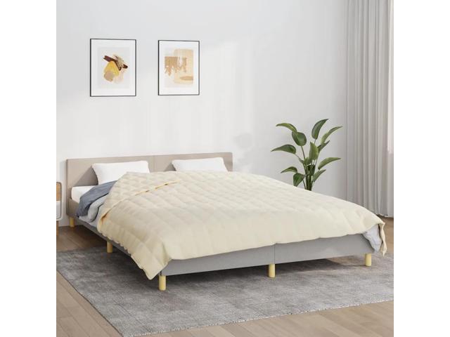 Click here for vidaXL Weighted Blanket Light cream prices