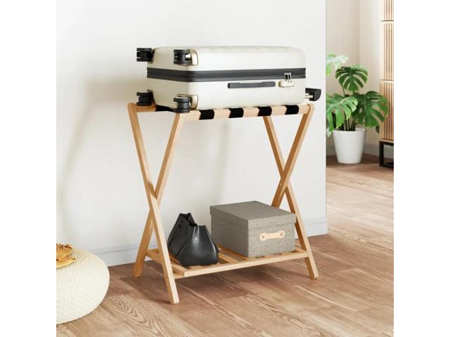 Click here for vidaXL Luggage Rack 26.8x15x22.8 Bamboo prices