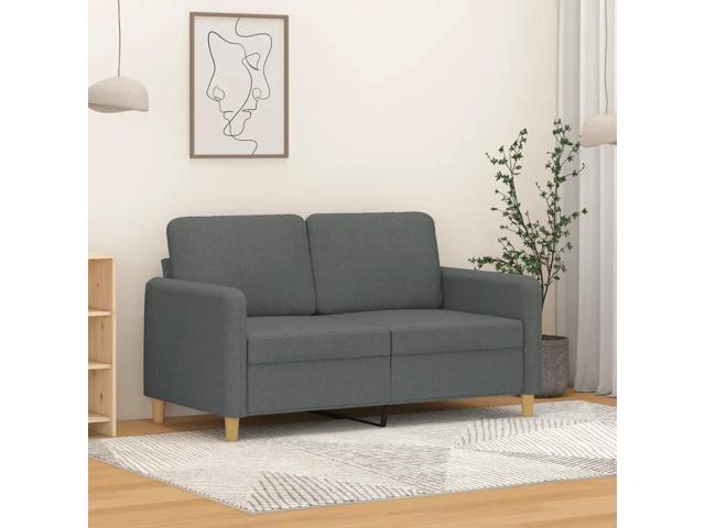 Click here for vidaXL 2-seater Sofa Dark grey Fabric (100 polyest... prices