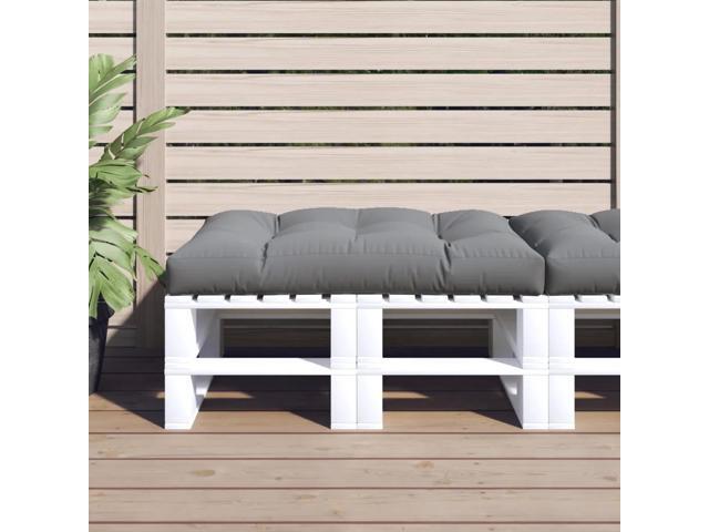 Click here for vidaXL Pallet Cushion Gray Fabric (100 polyester)... prices
