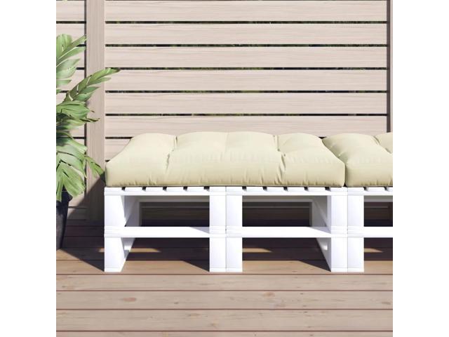 Click here for vidaXL Pallet Cushion Cream Fabric (100 polyester)... prices