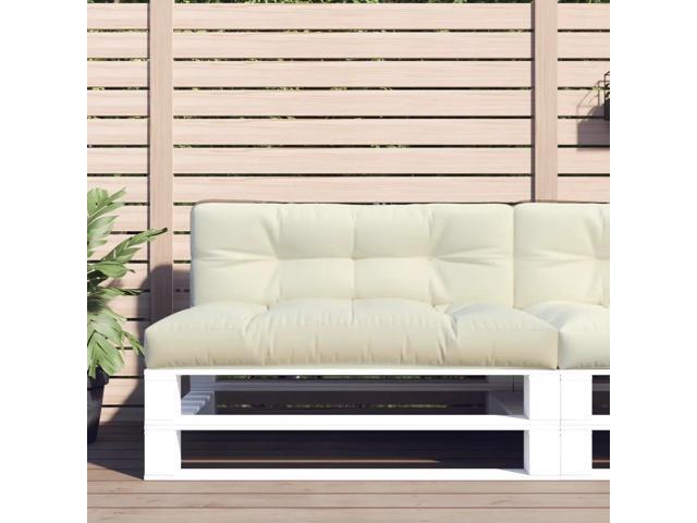 Click here for vidaXL Pallet Cushion Cream Fabric (100 polyester)... prices