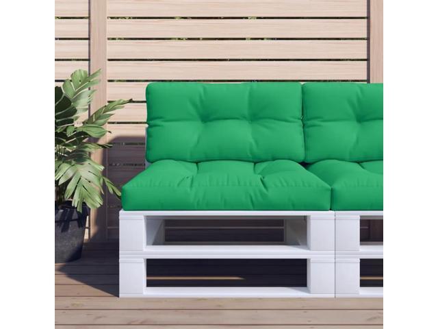 Click here for vidaXL Pallet Cushion Green Fabric (100 polyester)... prices