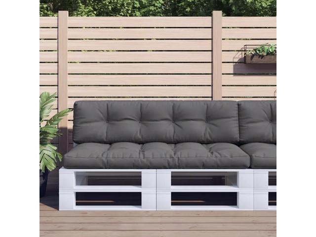 Click here for vidaXL Pallet Cushion Anthracite 100 polyester  Ho... prices