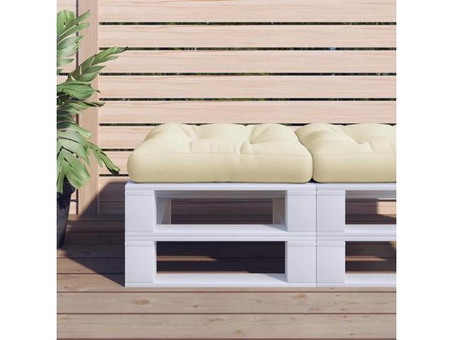 Click here for vidaXL Pallet Cushion Cream 100 polyester 9.0 x 9.... prices