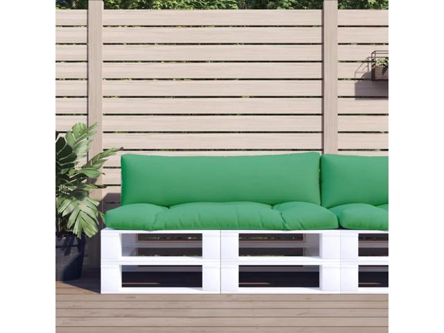 Click here for vidaXL Pallet Cushion Set of 2 Green Polyester Lar... prices