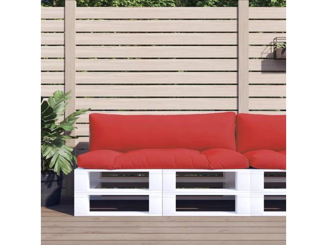 Click here for vidaXL Pallet Cushion Set of 2 Red Fabric (100 pol... prices