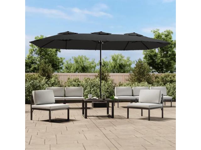 Click here for Garden Parasol Anthracite Polyester  Powder-Coated... prices
