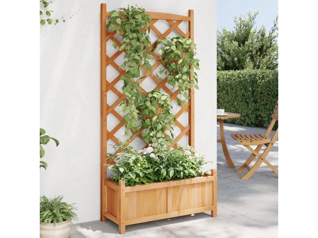 Click here for vidaXL Planter Brown Solid fir wood Large Durable... prices