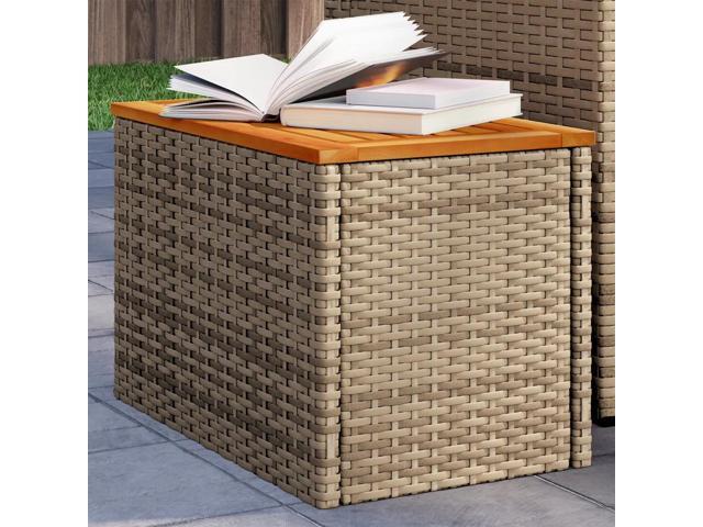 Click here for vidaXL Garden Side Table Beige and brown prices