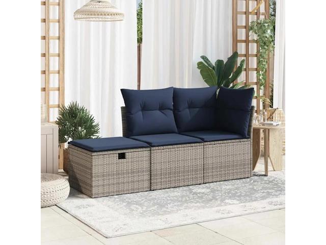 Click here for vidaXL Garden Stool Grey 21.65 x 21.65 x 14.57 in... prices