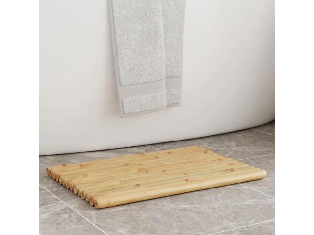 Click here for vidaXL Bath Mat Natural Bamboo 19.7 x 13.8 in Dura... prices