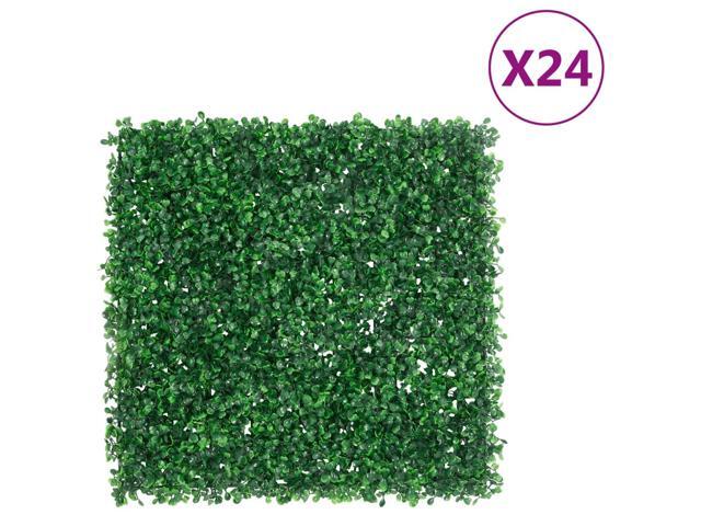 Click here for vidaXL Artificial Shrub Leaf Fence Set of 24 Green... prices