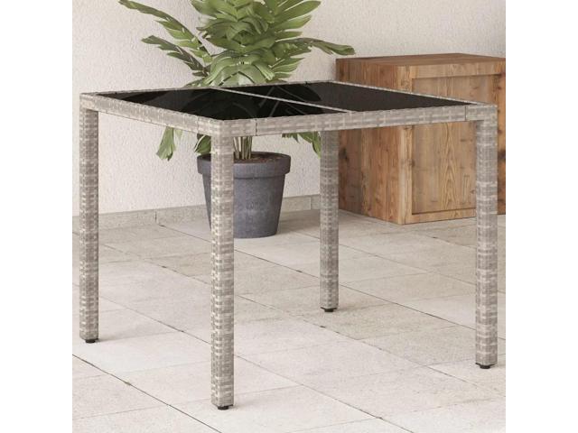 Click here for vidaXL Garden Table Set of 4 Light Grey prices