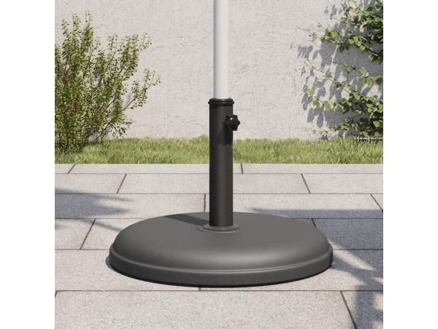 Click here for vidaXL Parasol Base Dark grey Plastic  Concrete  I... prices