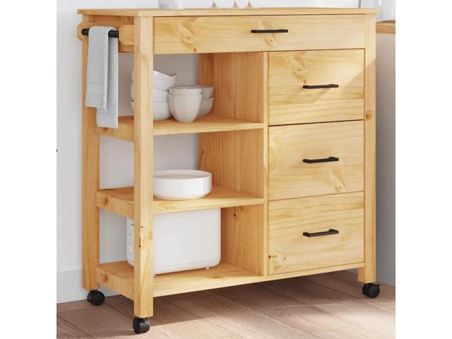 Click here for vidaXL Kitchen Trolley MONZA 33.1x15.7x34.8 Solid... prices