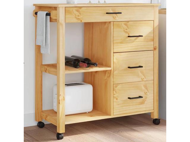 Click here for vidaXL Kitchen Trolley MONZA 33.1x15.7x34.8 Solid... prices