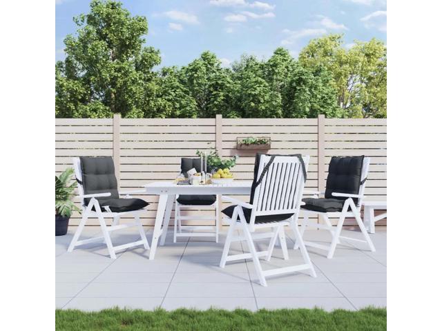 Click here for vidaXL Lowback Chair Cushion Set of 4 Anthracite prices