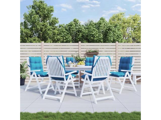 Click here for vidaXL Lowback Chair Cushion Set of 6 Light Blue prices