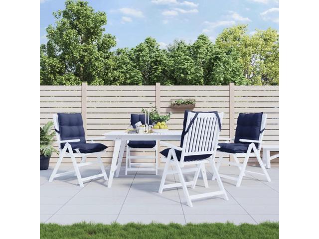 Click here for Lowback Chair Cushions 4 pcs Navy Blue Oxford Fabr... prices