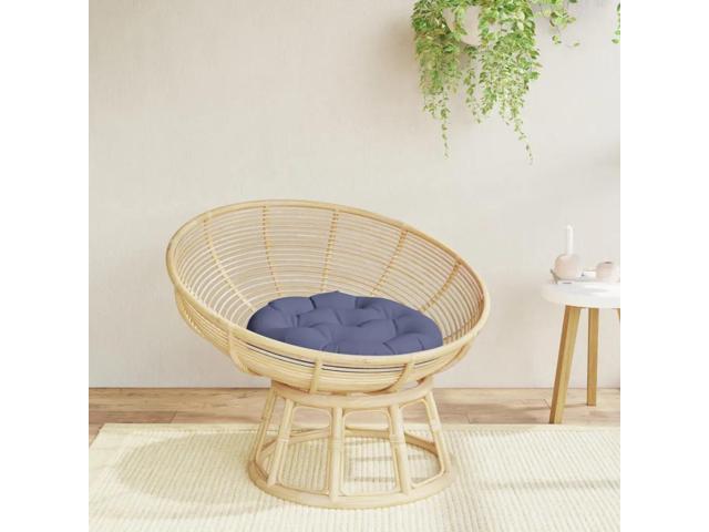 Click here for vidaXL Round Cushion Navy Blue Ã 23.6x4.3 Oxford F... prices