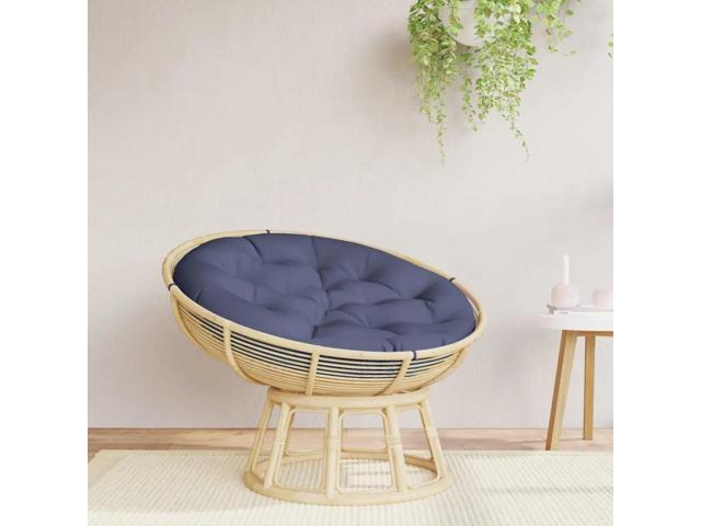 Click here for vidaXL Round Cushion Navy Blue Ã 39.4x4.3 Oxford F... prices