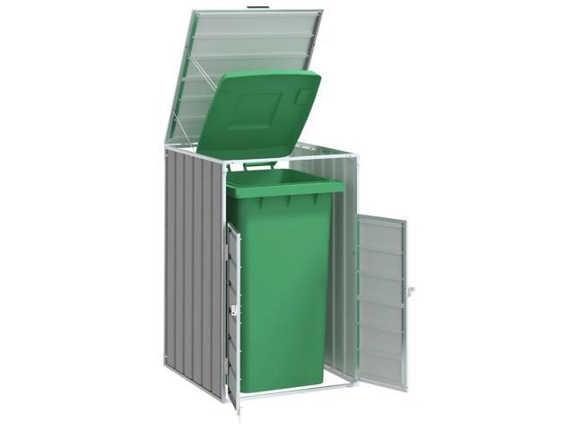 Click here for vidaXL Wheelie Bin Storage for Single Bin Gray 28.... prices